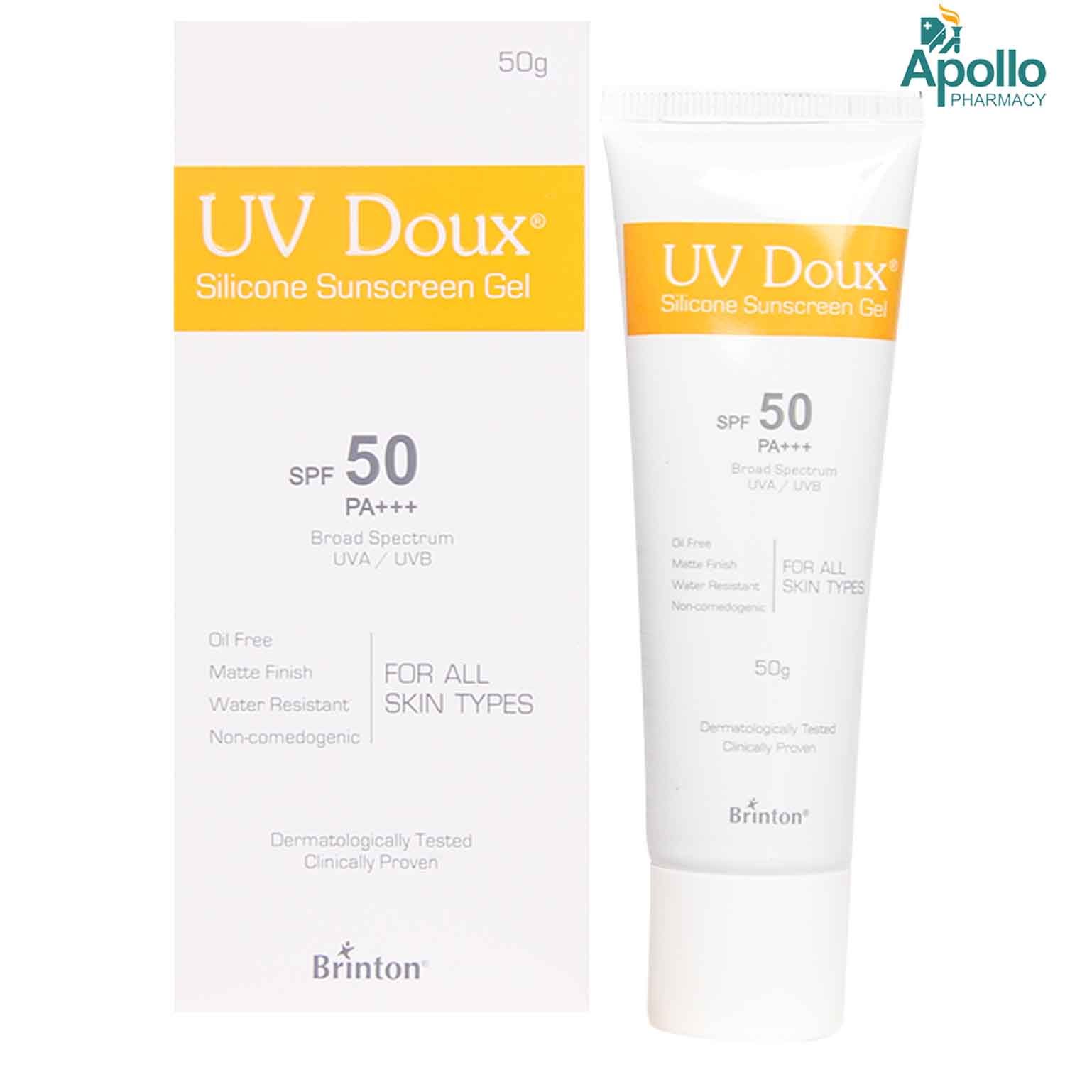 UV Doux Spf 50 Silicon Sunscreen Gel 50 gm Price, Uses, Side Effects ...