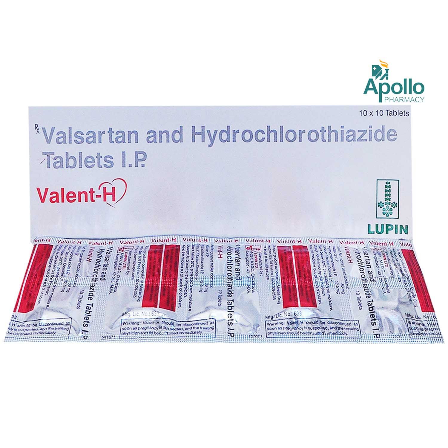 Valent H 80 mg Tablet 10's Price, Uses, Side Effects, Composition ...