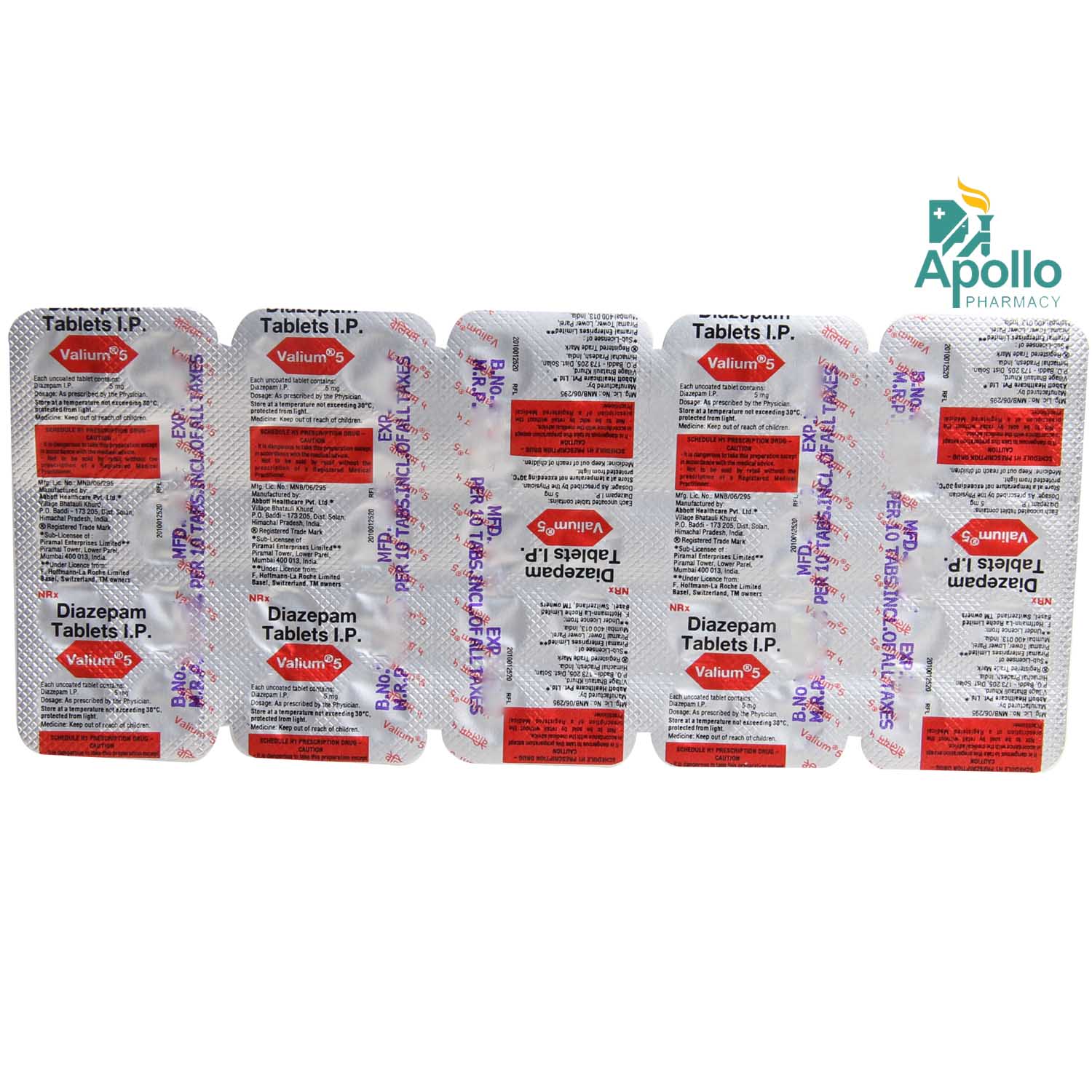 Valium 5 Tablet 10's Price, Uses, Side Effects, Composition - Apollo ...