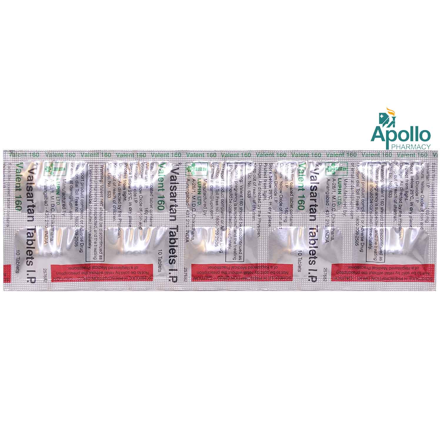 Valent 160 Tablet 10's Price, Uses, Side Effects, Composition - Apollo ...