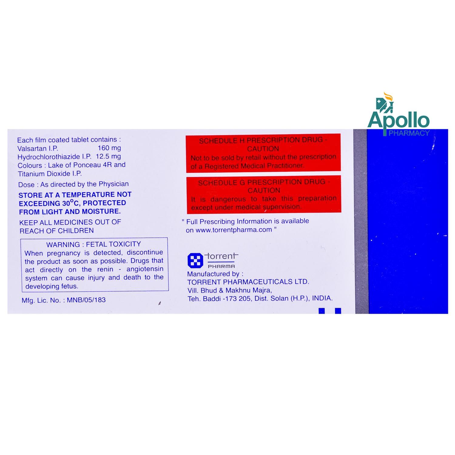 Valzaar-H 160 Tablet 10's Price, Uses, Side Effects, Composition ...