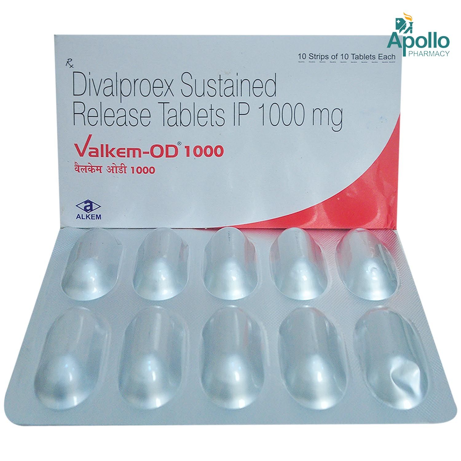 Valkem-OD 1000 Tablet 10's Price, Uses, Side Effects, Composition ...