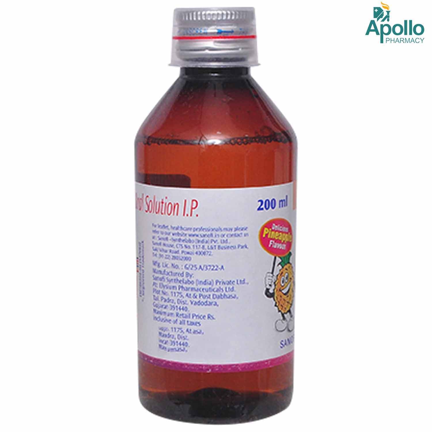 Valparin 200 Delicious Pineapple Oral Solution 200 ml Price, Uses, Side ...