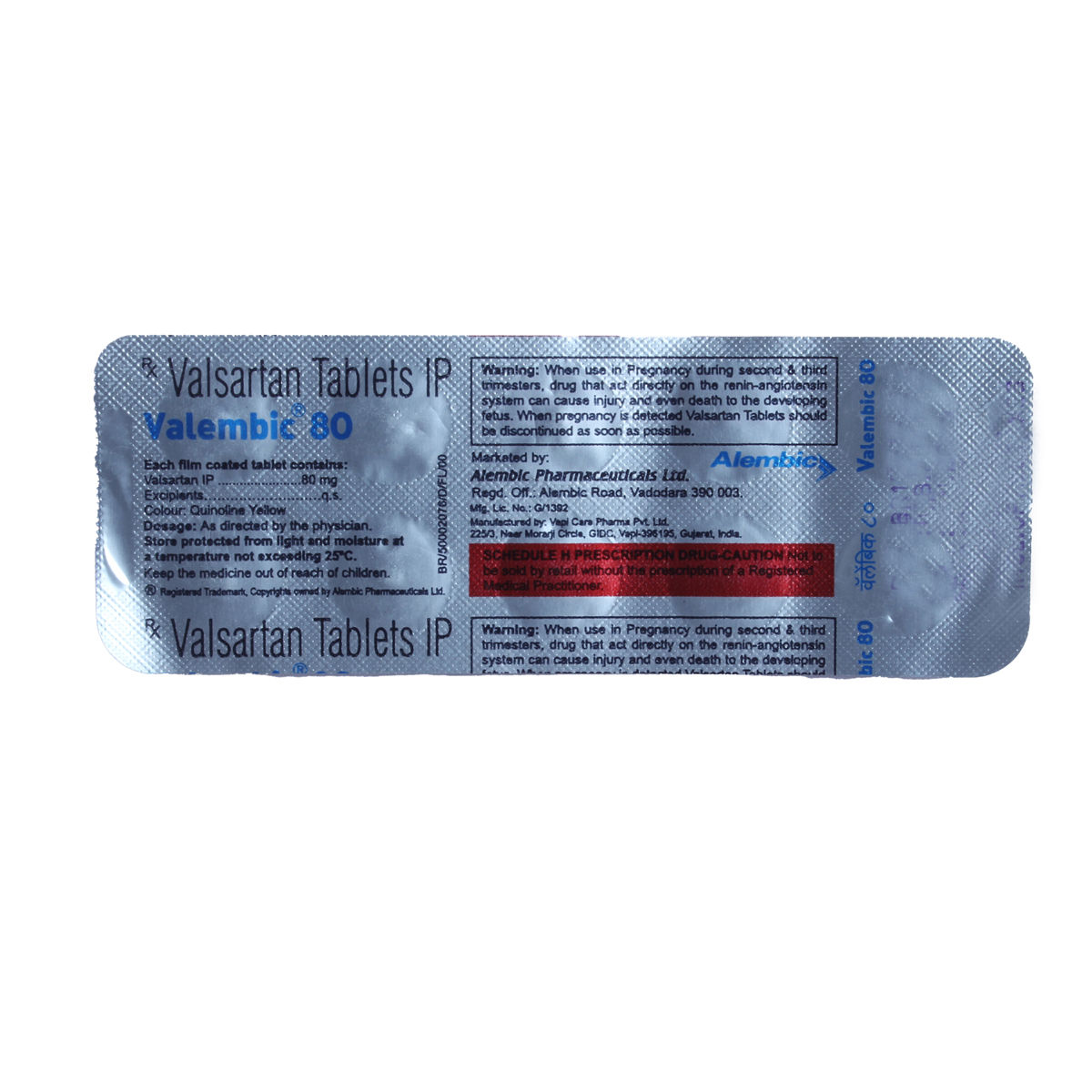 Valembic 80 Tablet 10's Price, Uses, Side Effects, Composition - Apollo ...