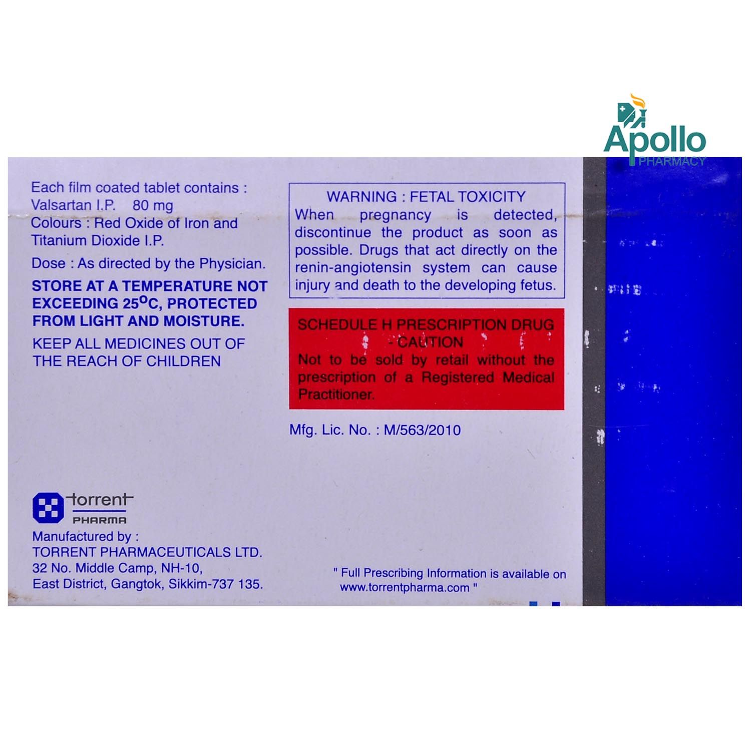 Valzaar-80 Tablet 15's Price, Uses, Side Effects, Composition - Apollo ...