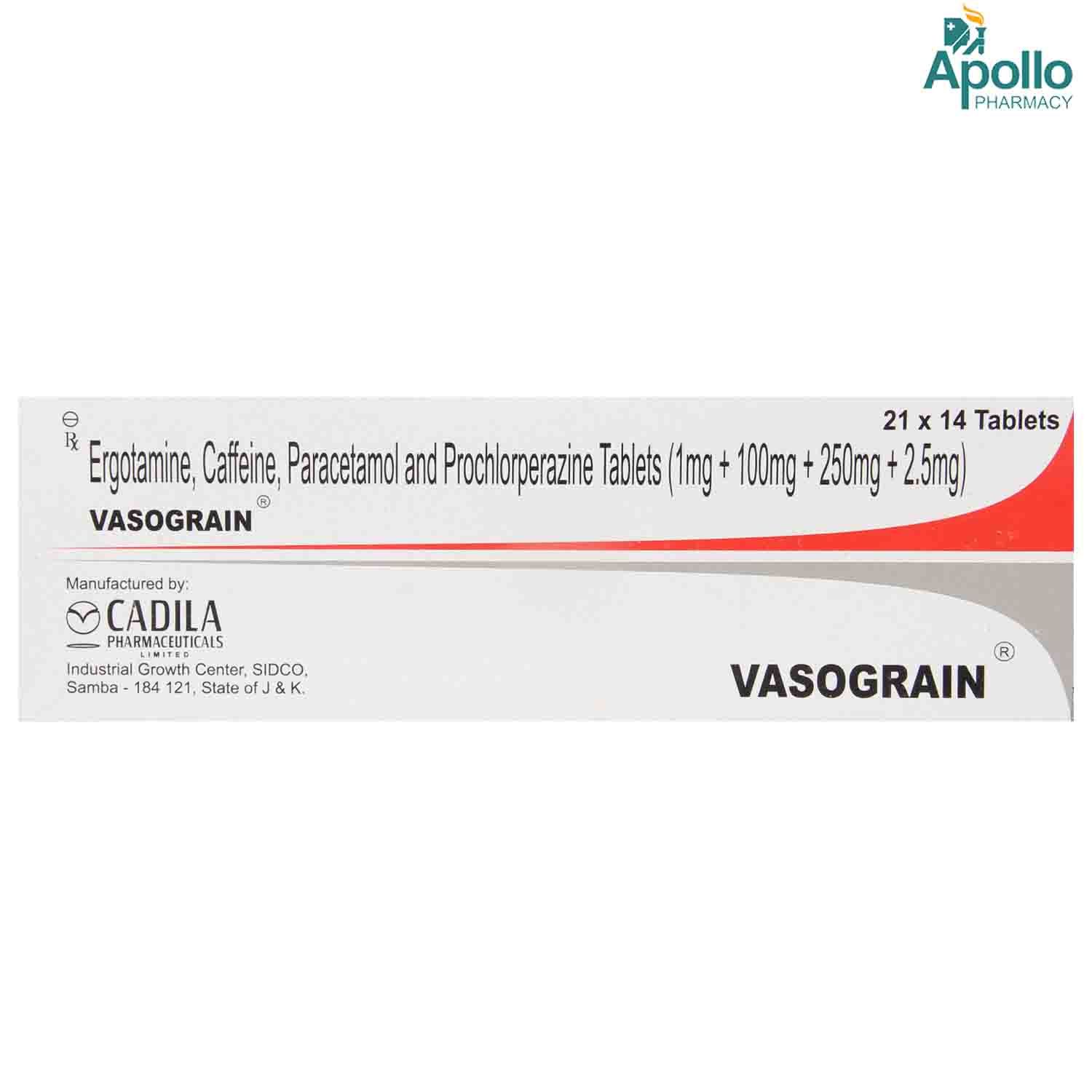 Vasograin Tablet 14's Price, Uses, Side Effects, Composition - Apollo ...