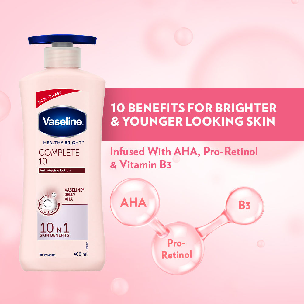 Vaseline Healthy Bright Complete10 Anti-Ageing Lotion, 400 ml Price ...