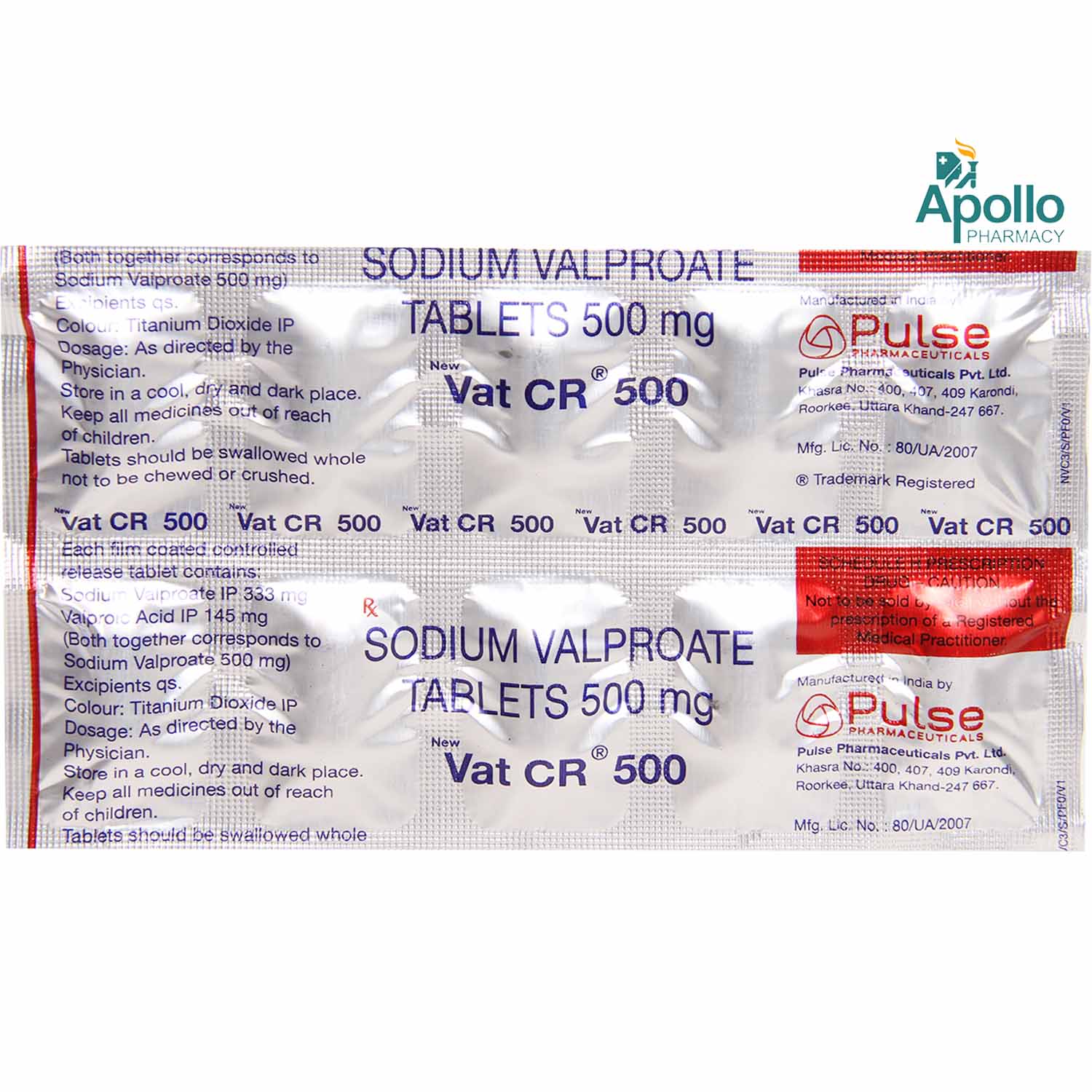 VAT CR 500MG TABLET Price, Uses, Side Effects, Composition - Apollo ...