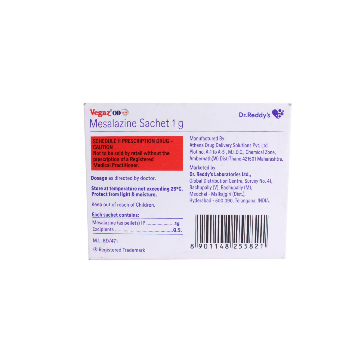 Vegaz OD Sachet 1.66 gm Price, Uses, Side Effects, Composition - Apollo ...