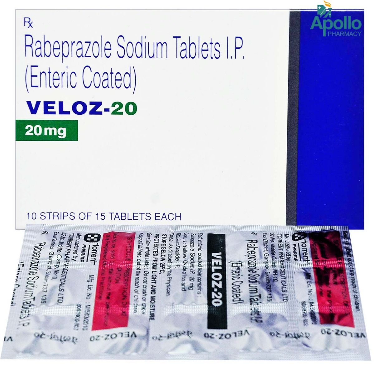Veloz-20 Tablet 15's Price, Uses, Side Effects, Composition - Apollo ...