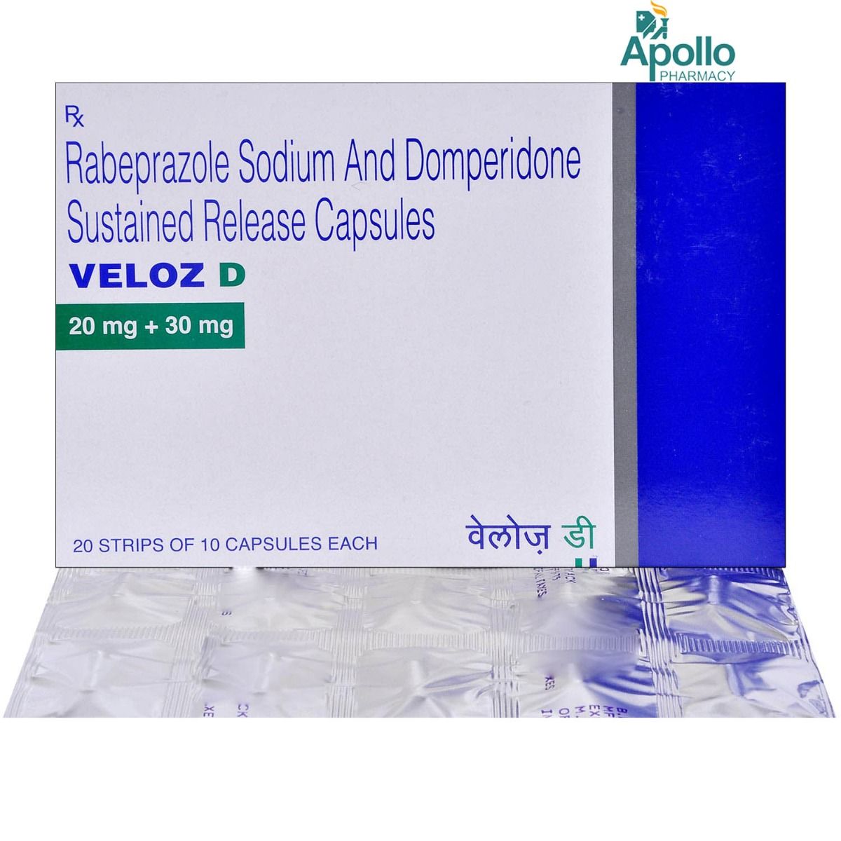 Veloz D Capsule 10's Price, Uses, Side Effects, Composition - Apollo ...