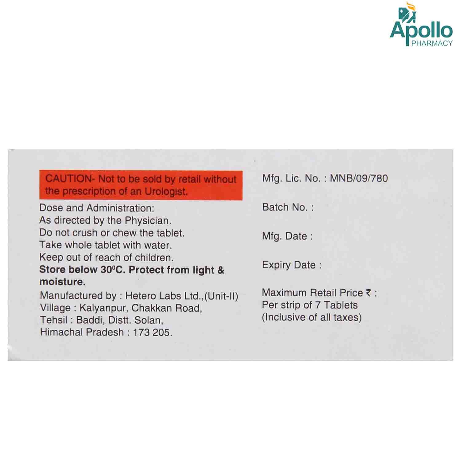Velfu Tablet 7's Price, Uses, Side Effects, Composition - Apollo Pharmacy
