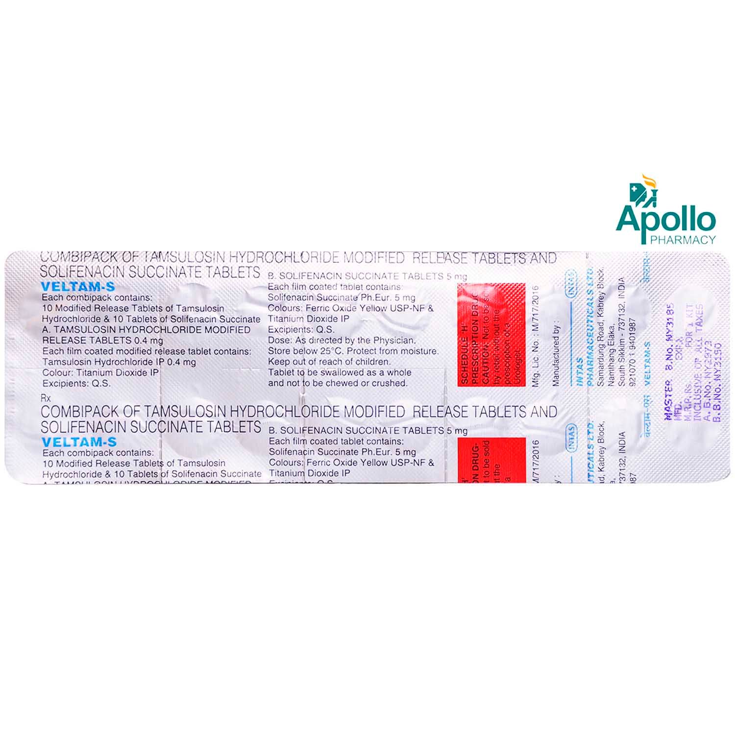 Veltam-S Kit 1's Price, Uses, Side Effects, Composition - Apollo Pharmacy