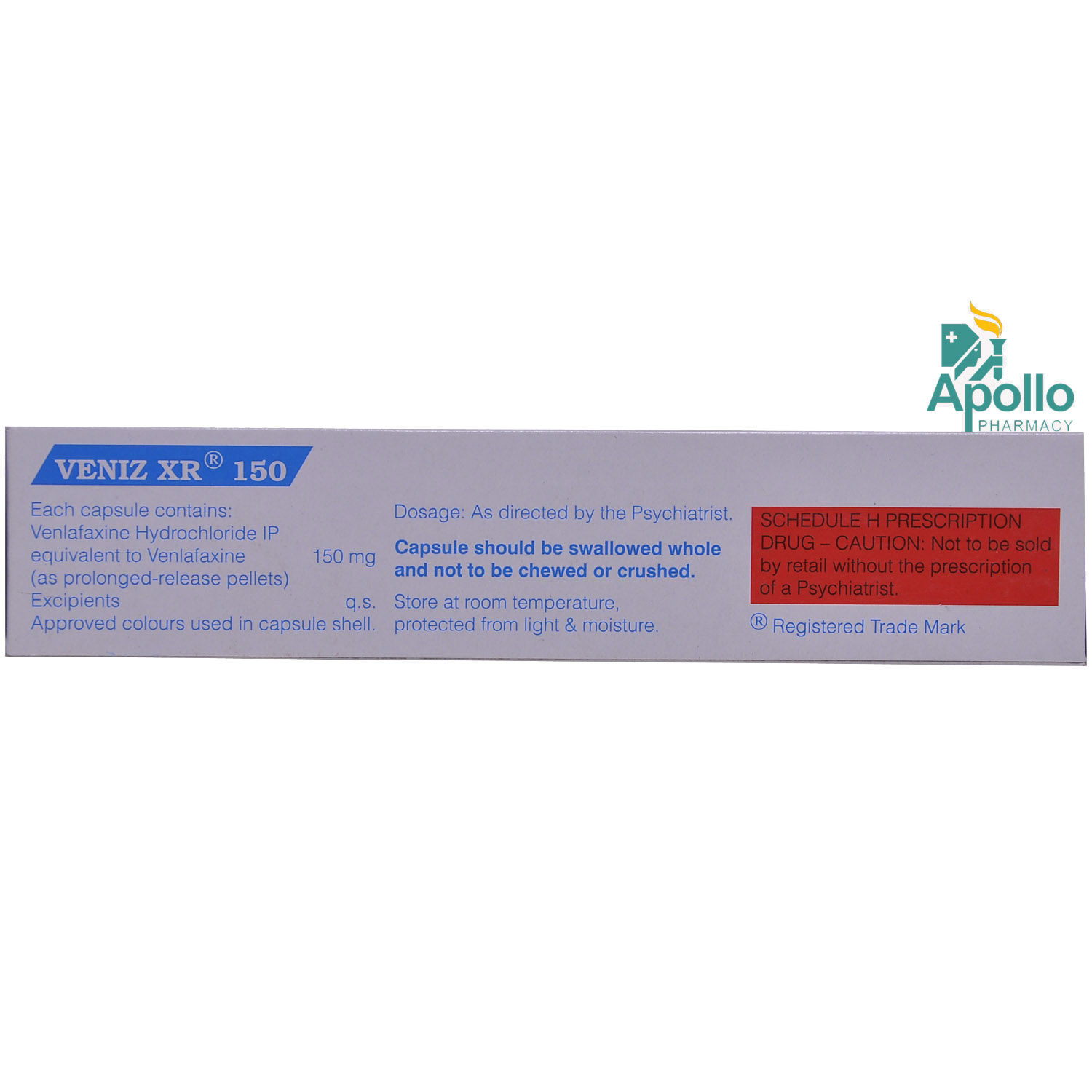 Veniz XR 150 Capsule 10's Price, Uses, Side Effects, Composition ...