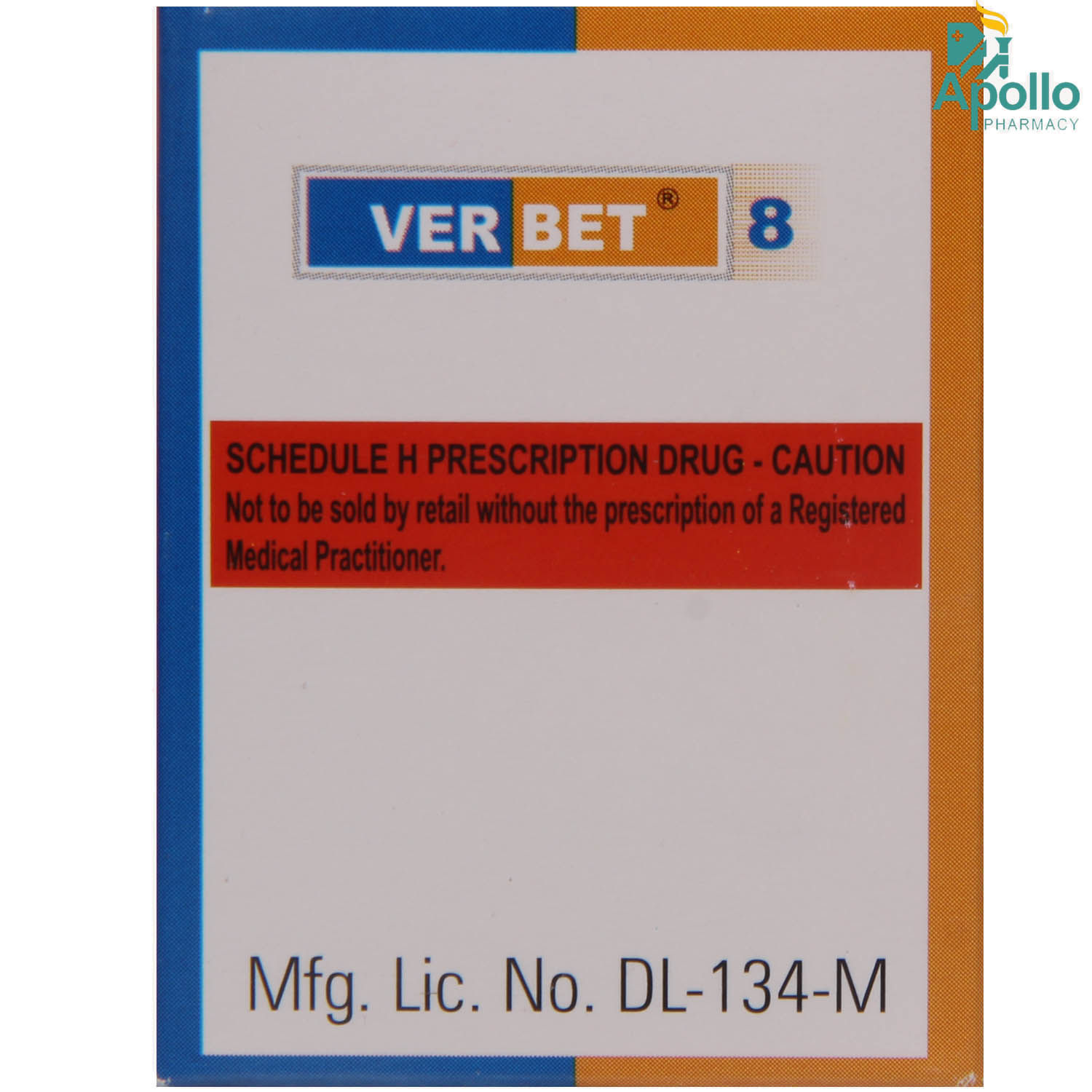 VERBET 8MG TABLET Price, Uses, Side Effects, Composition - Apollo Pharmacy