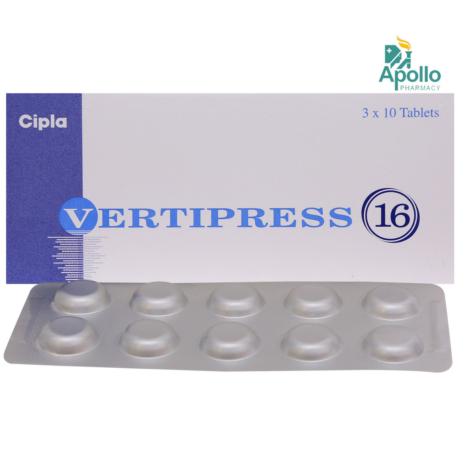 VERTIPRESS 16MG TABLET Price, Uses, Side Effects, Composition - Apollo ...