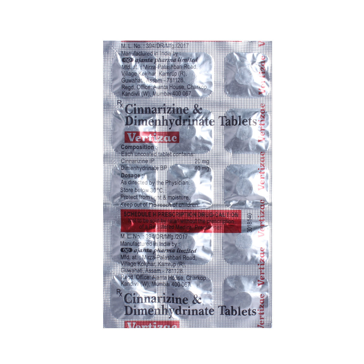 Vertizac Tablet 15's Price, Uses, Side Effects, Composition - Apollo ...