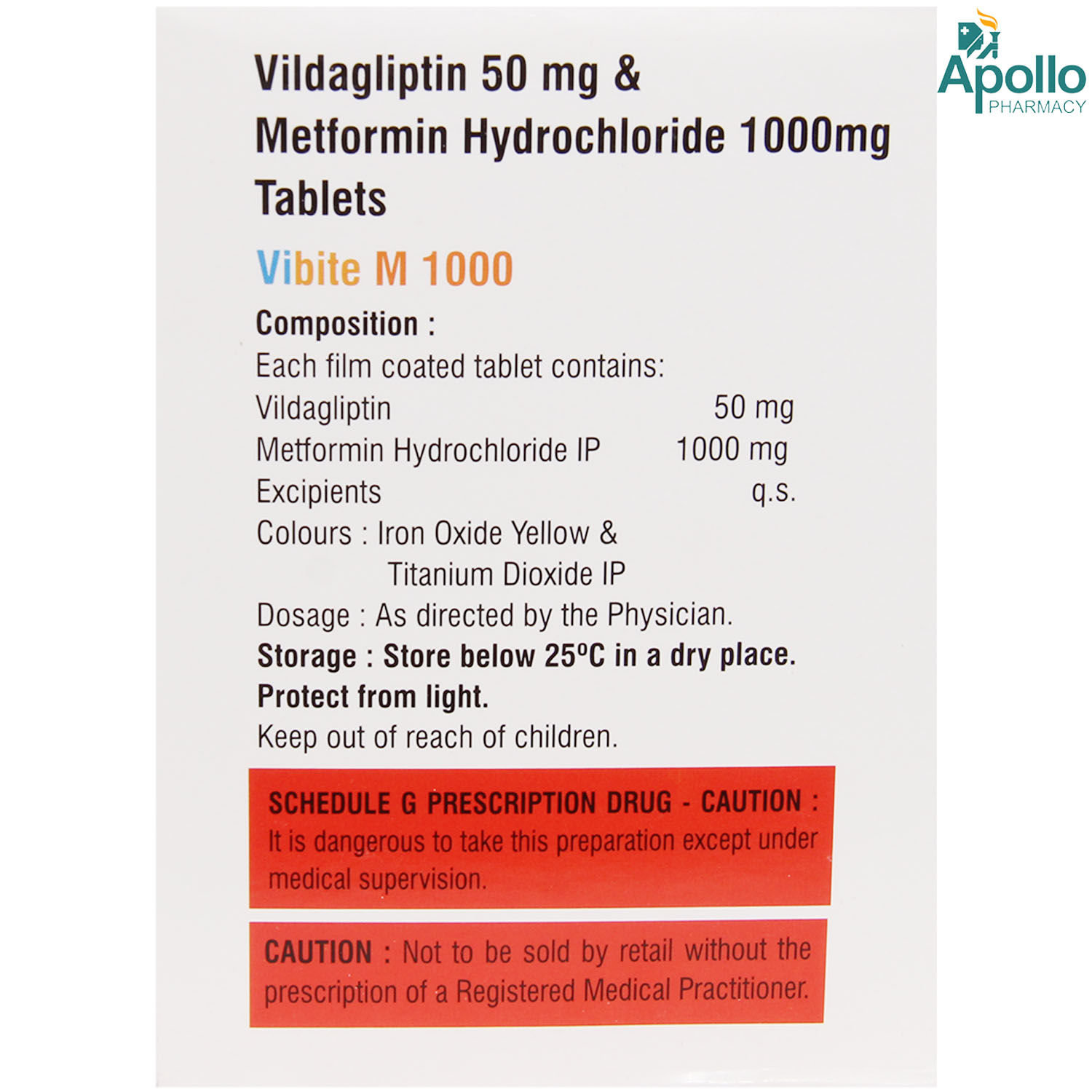 Vibite M 1000mg Tablet 15's Price, Uses, Side Effects, Composition ...