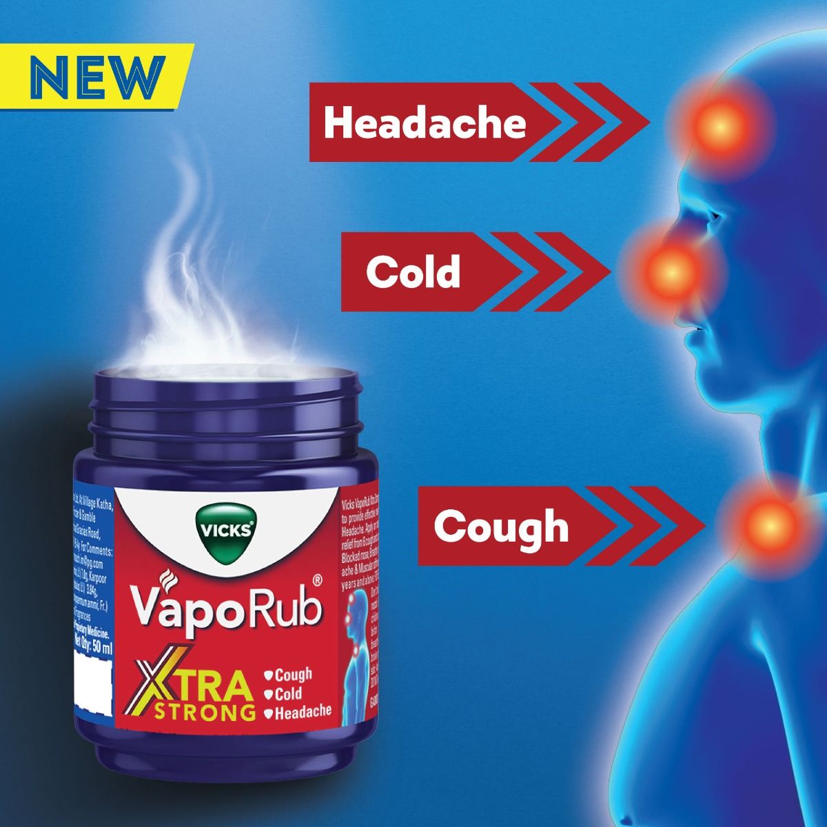 Vicks Vaporub Xtra Strong, 10 ml Price, Uses, Side Effects, Composition ...