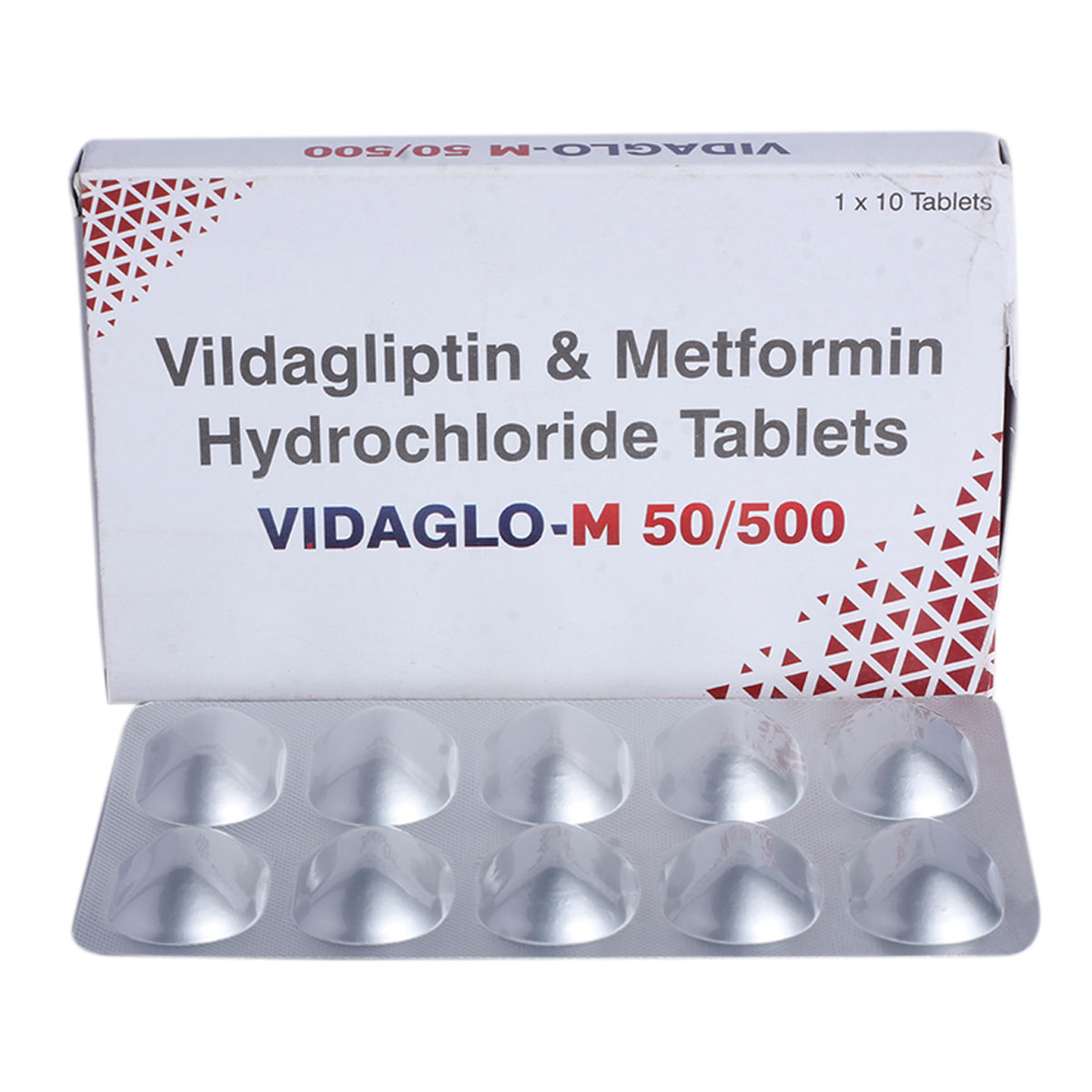 Vidaglo-M 50mg/500mg Tablet 10's Price, Uses, Side Effects, Composition ...
