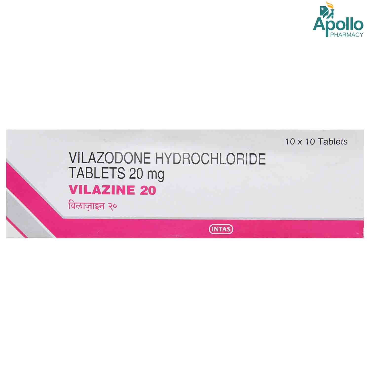 Vilazine 20 Tablet 10's Price, Uses, Side Effects, Composition - Apollo ...