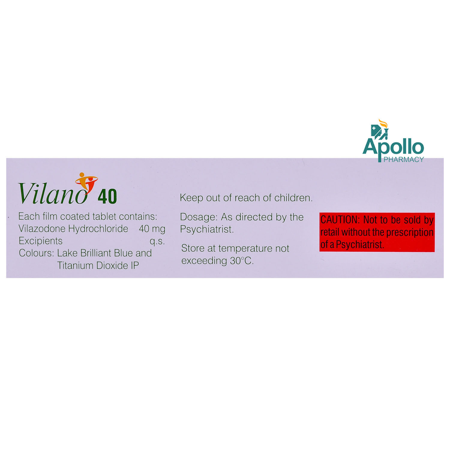 VILANO 40MG TABLET Price, Uses, Side Effects, Composition - Apollo Pharmacy