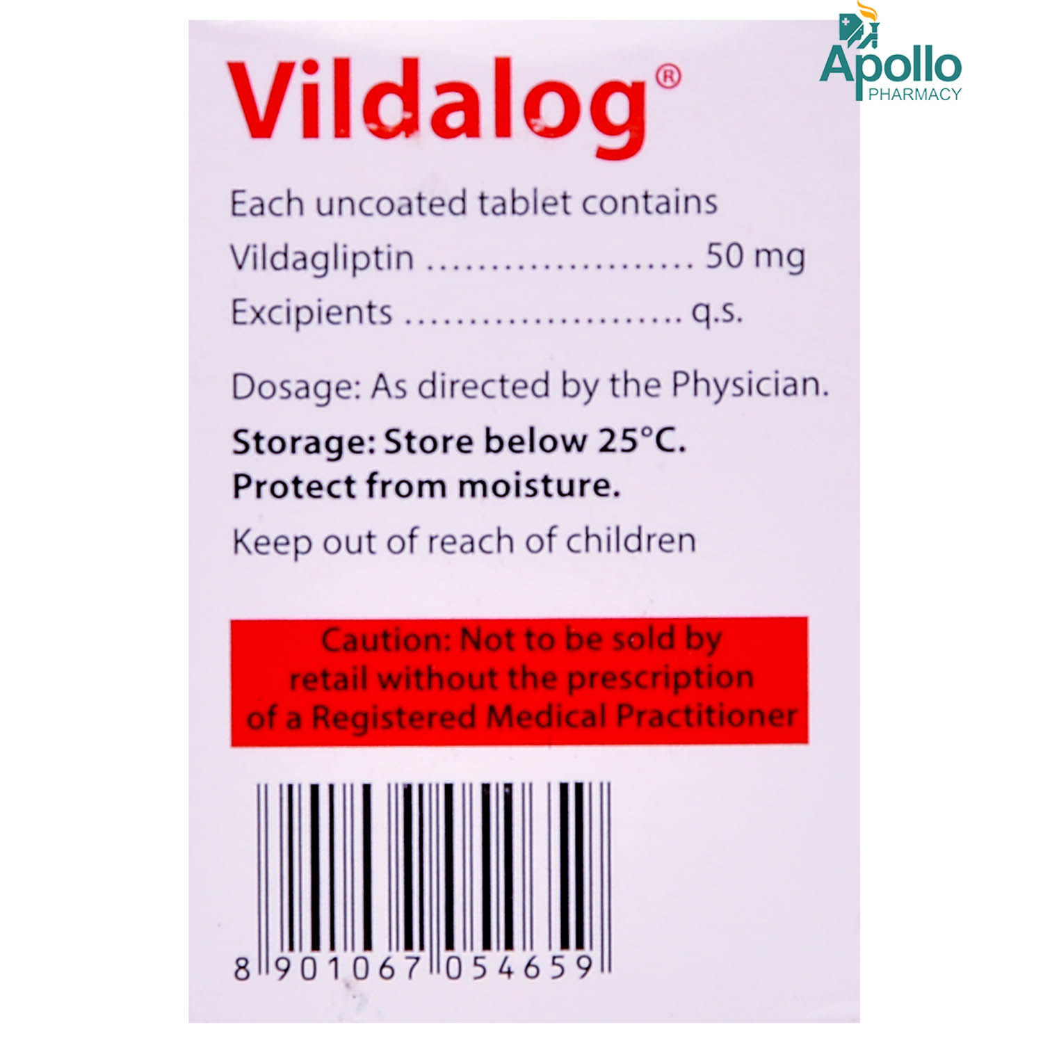 Vildalog 50mg Tablet 15's Price, Uses, Side Effects, Composition ...