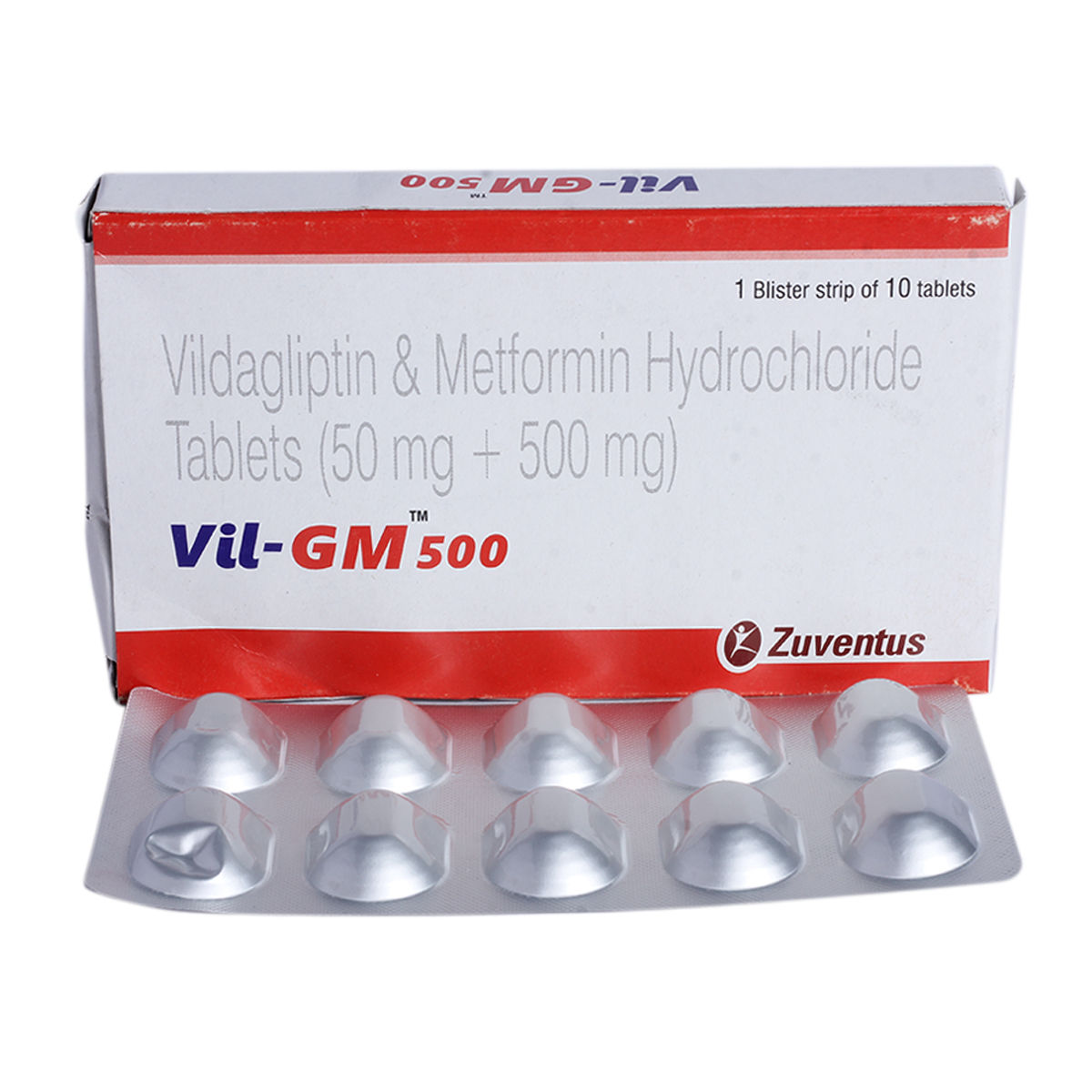 Vil GM 500/50mg Tablet 10's Price, Uses, Side Effects, Composition ...