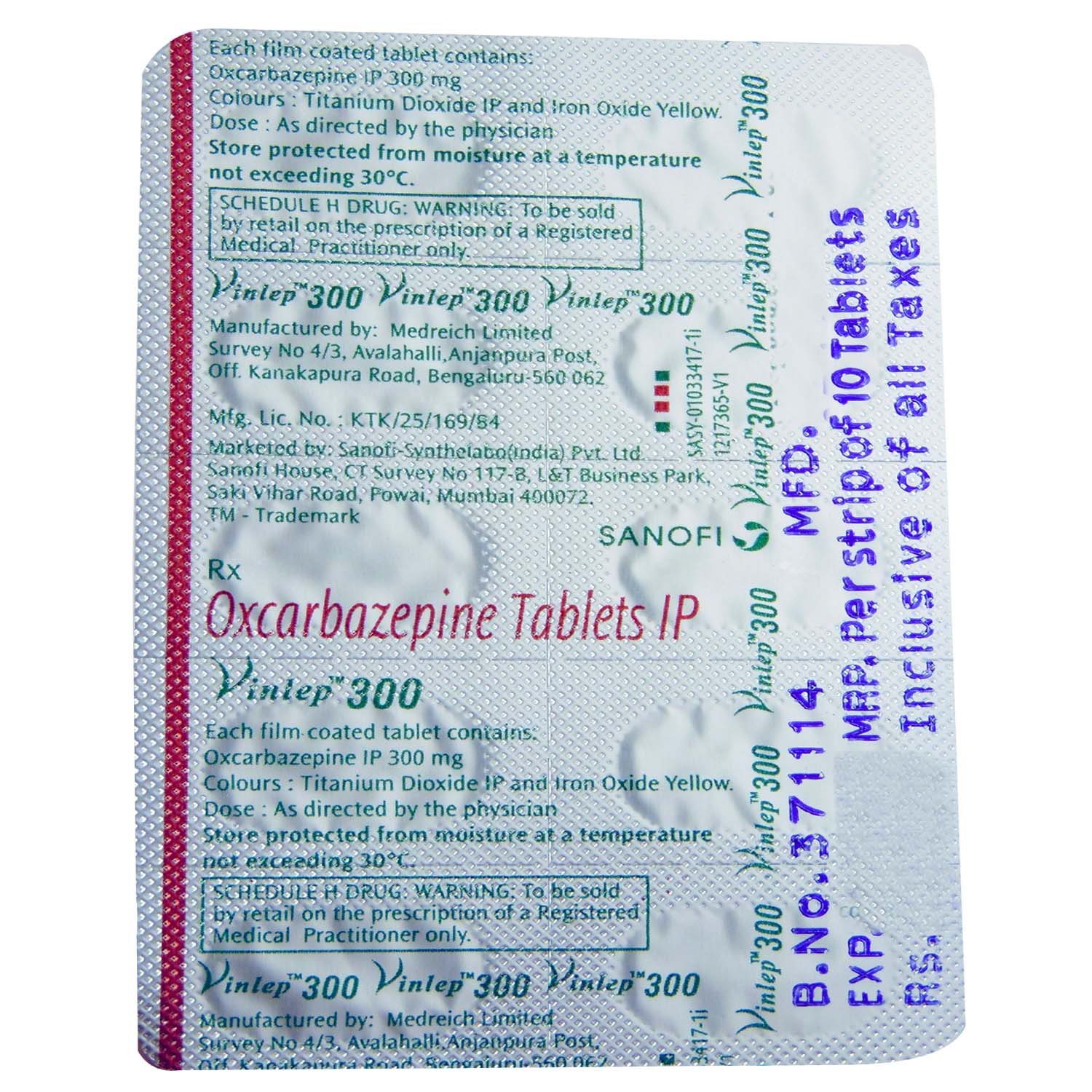 Vinlep 300 Tablet 10's Price, Uses, Side Effects, Composition - Apollo ...