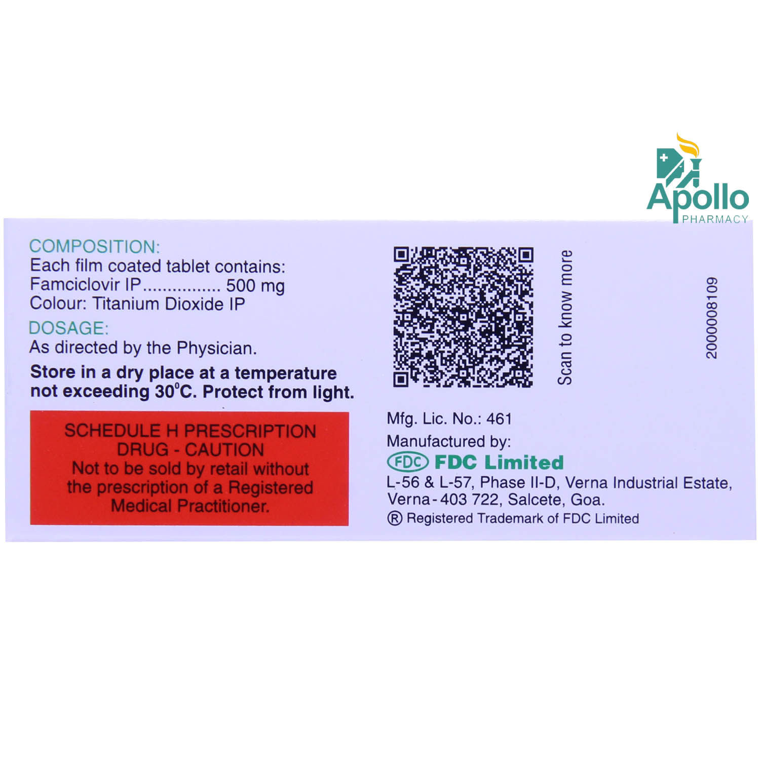 Virovir 500 Tablet 3's Price, Uses, Side Effects, Composition - Apollo ...