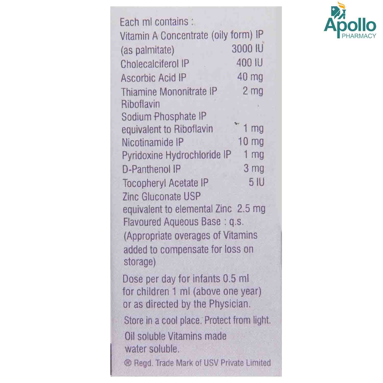 Vi-Syneral -Zinc Drops 15 ml Price, Uses, Side Effects, Composition ...