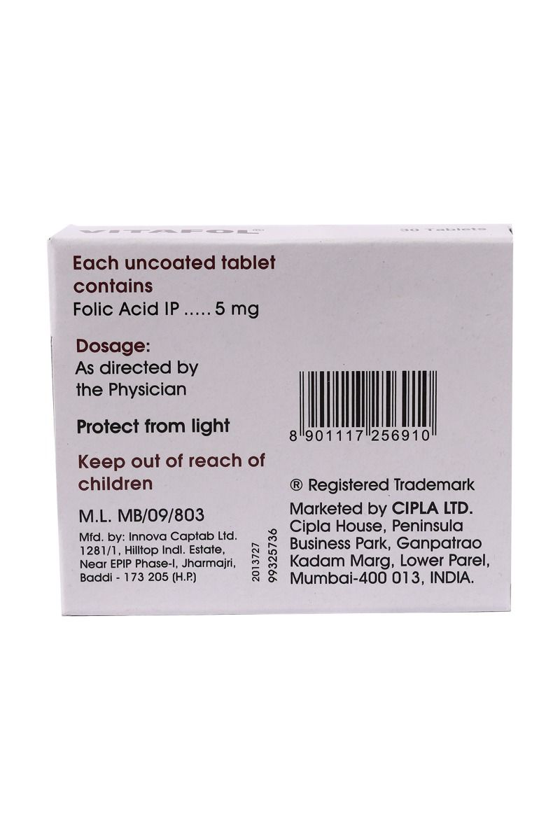 Vitafol Tablet 30's Price, Uses, Side Effects, Composition - Apollo ...
