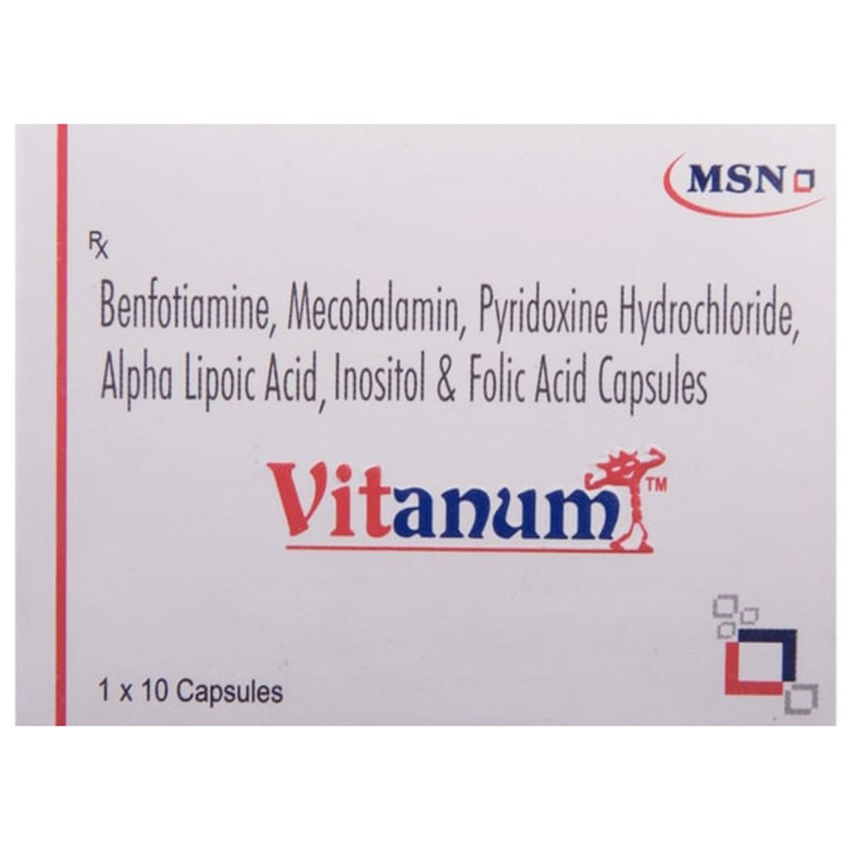 Vitanum Capsule 10's Price, Uses, Side Effects, Composition - Apollo ...
