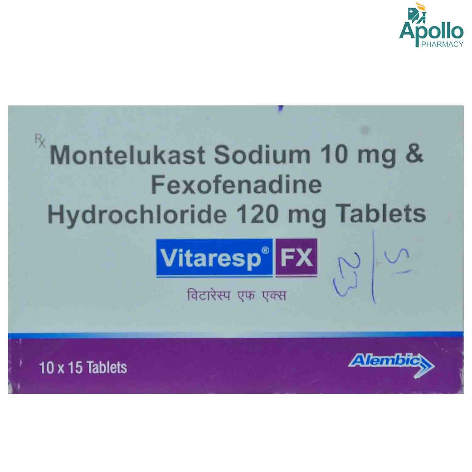 Vitaresp FX Tablet 15's Price, Uses, Side Effects, Composition - Apollo ...
