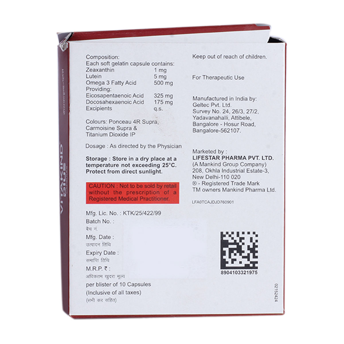 Vitakind Plus Softgel Capsule 10's Price, Uses, Side Effects ...