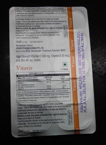 Vitavir Tablet 10's Price, Uses, Side Effects, Composition - Apollo ...