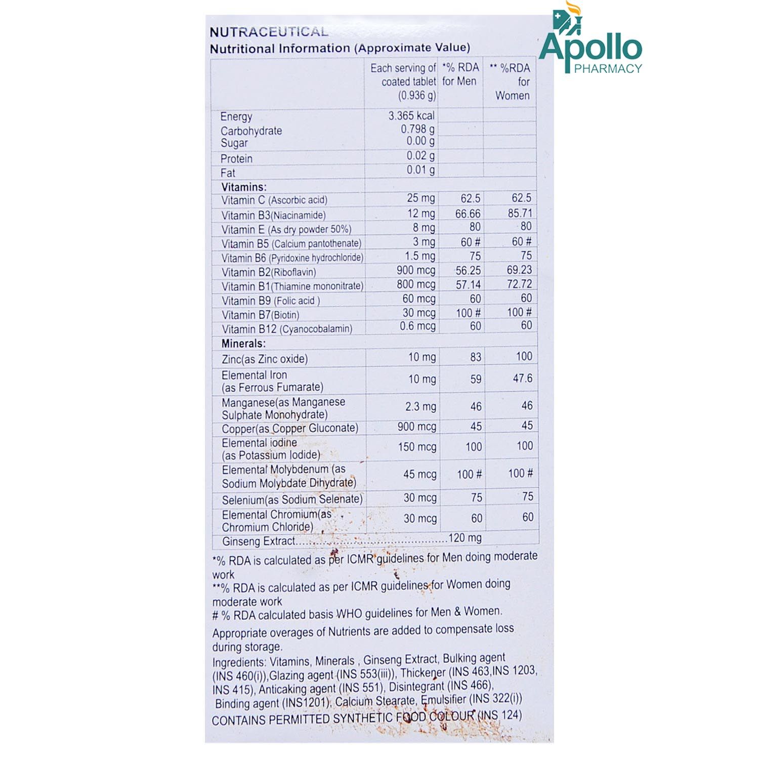 V&M Tablet 15's Price, Uses, Side Effects, Composition - Apollo Pharmacy