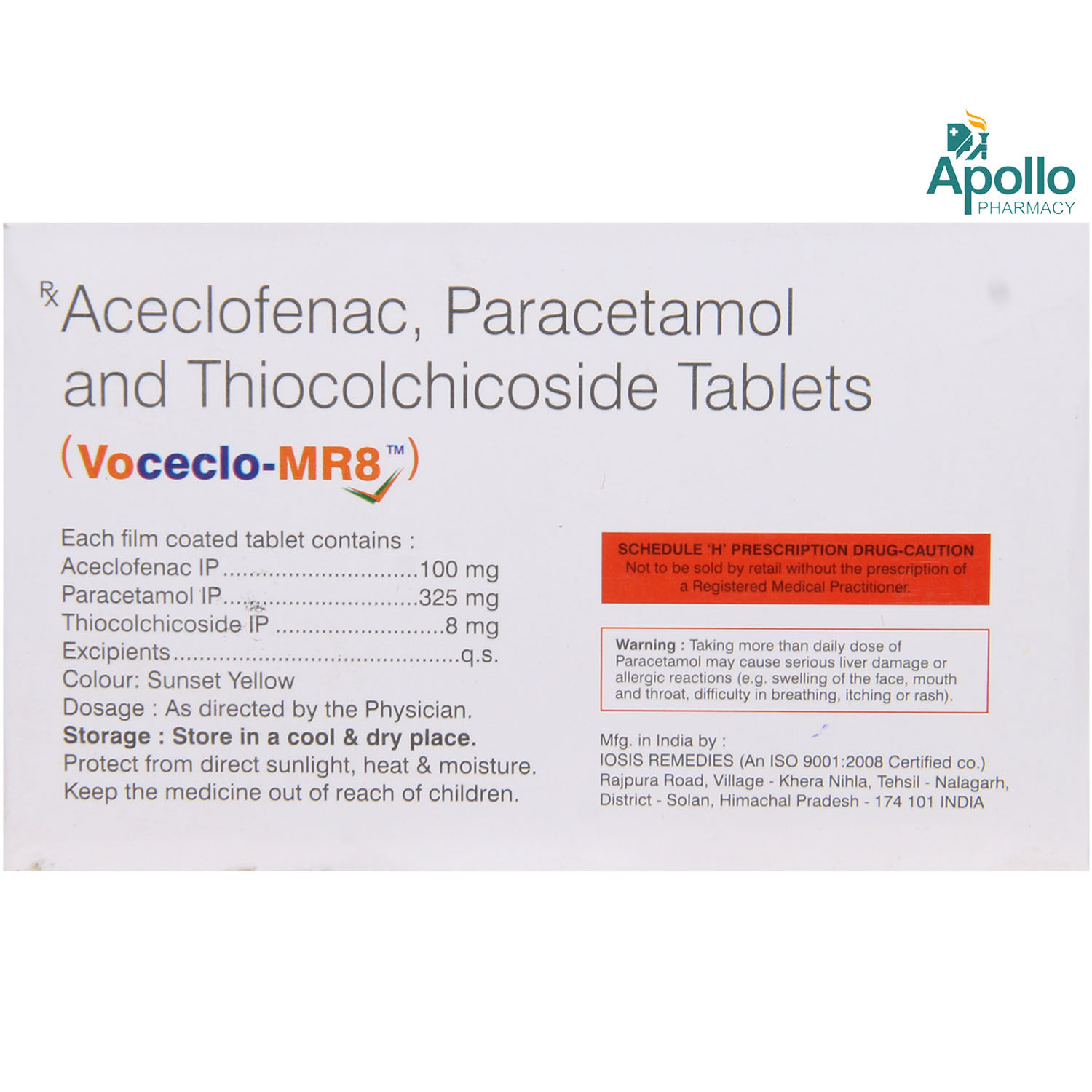 Voceclo Mr 8mg Tablet 10's Price, Uses, Side Effects, Composition ...