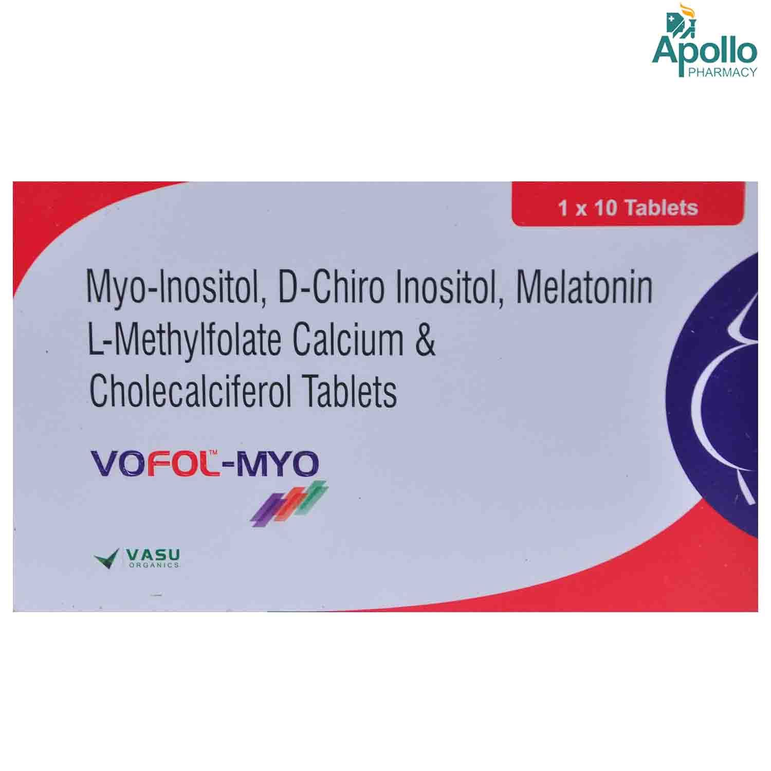 Vofol-Myo Tablet 10's Price, Uses, Side Effects, Composition - Apollo ...