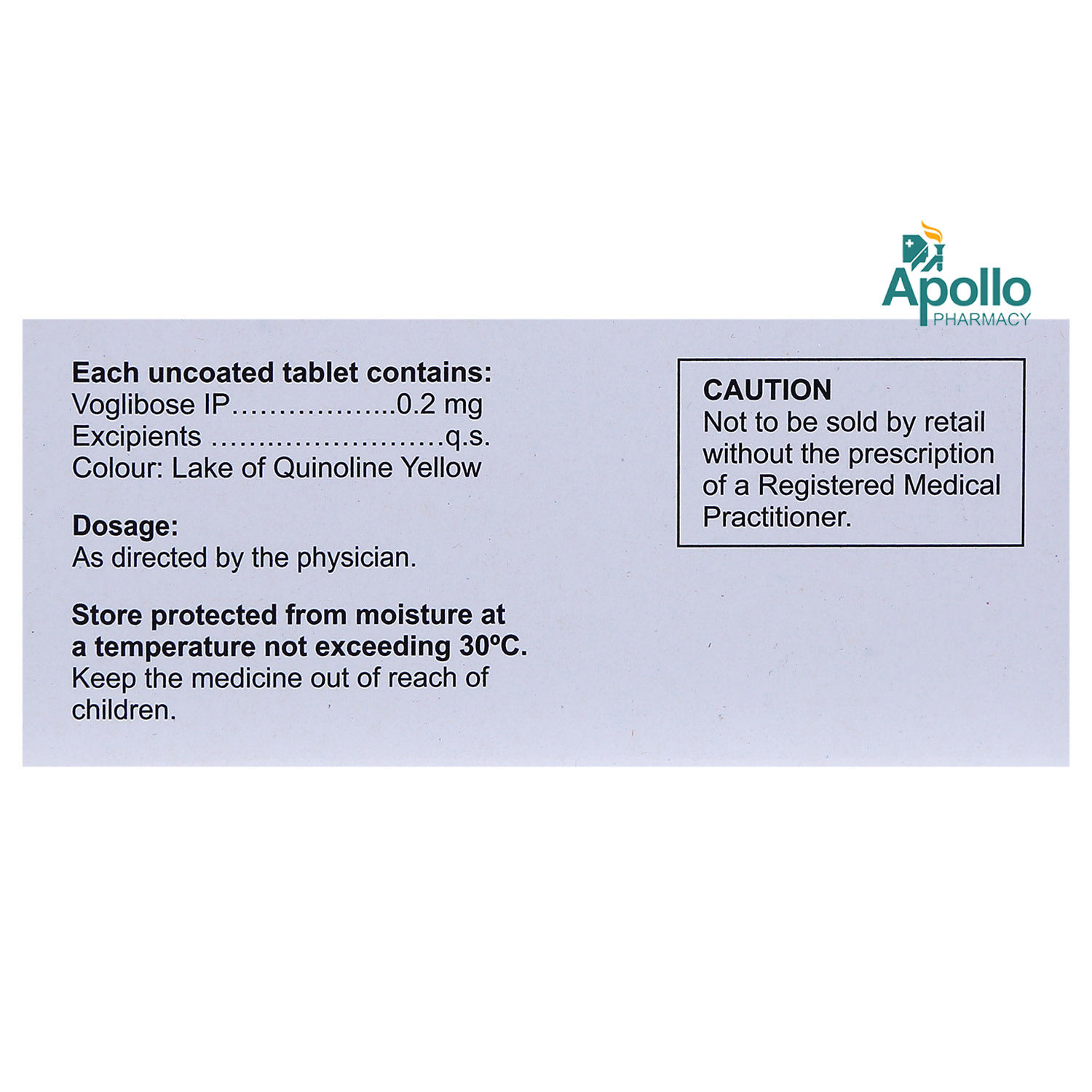 VOGO 0.2MG TABLET Price, Uses, Side Effects, Composition - Apollo Pharmacy