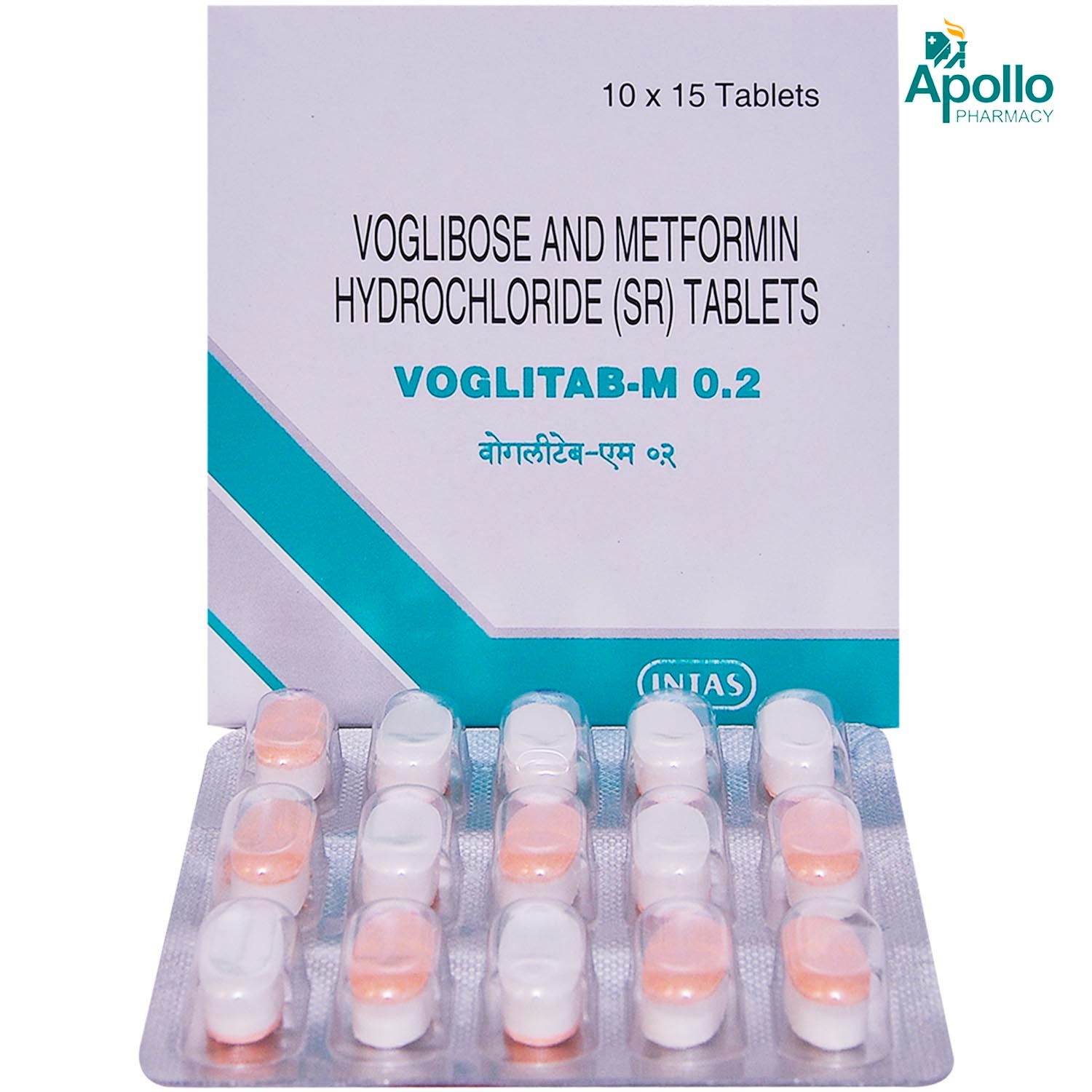 Voglitab M 0.2 Tablet 15's Price, Uses, Side Effects, Composition ...