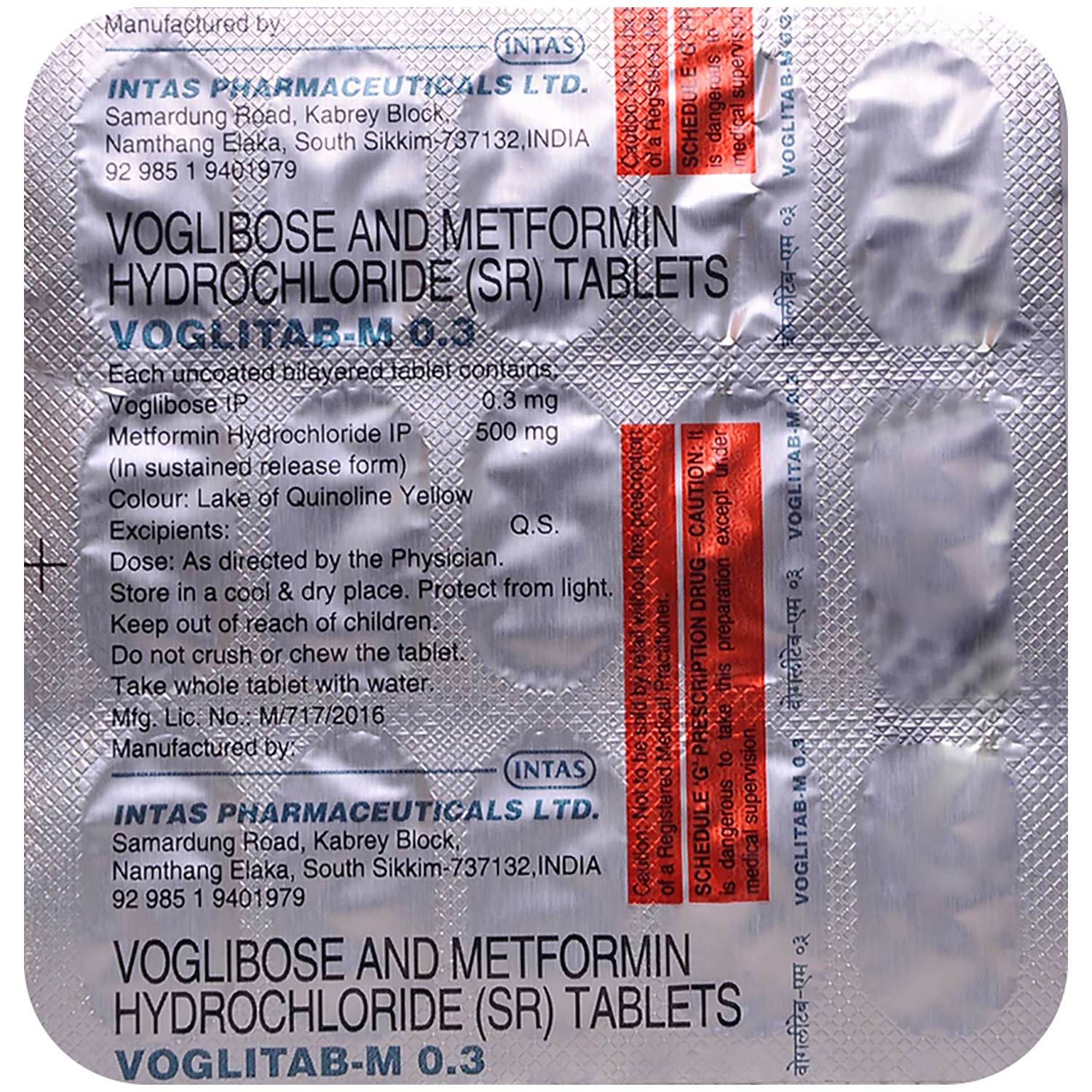 Voglitab M 0.3 Tablet 15's Price, Uses, Side Effects, Composition ...