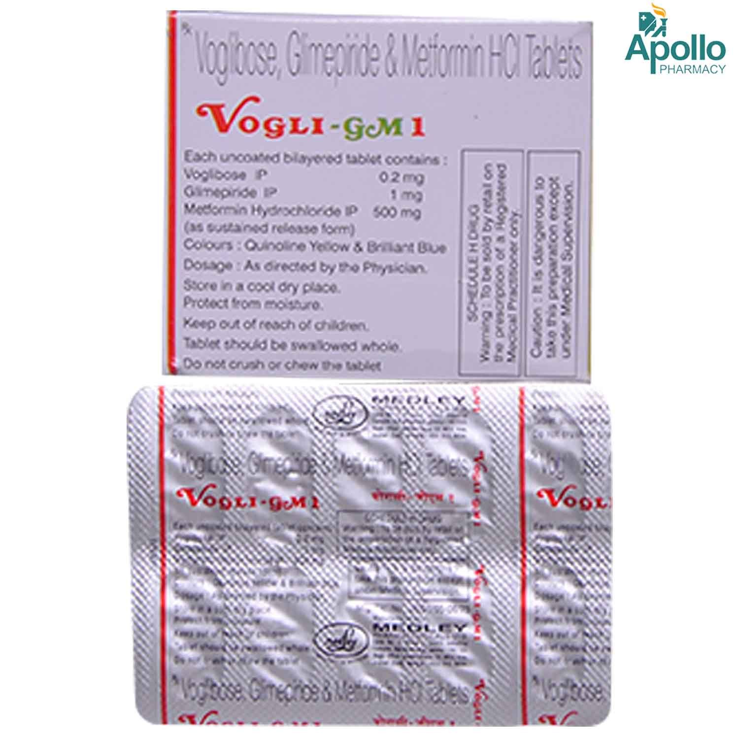 VOGLIGM 1MG TABLET Price, Uses, Side Effects, Composition - Apollo Pharmacy