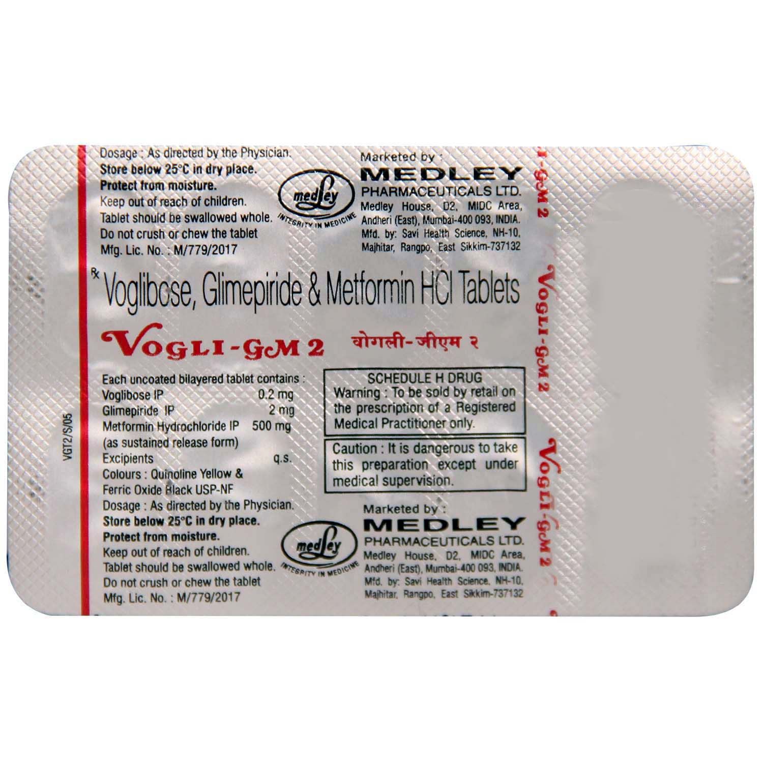 Vogli-GM 2mg Tablet 10's Price, Uses, Side Effects, Composition ...