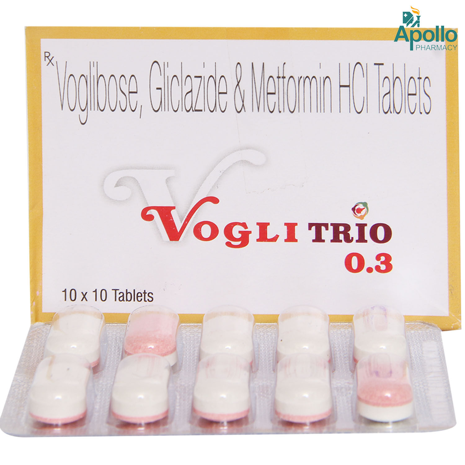 Vogli Trio 0.3 Tablet 10's Price, Uses, Side Effects, Composition ...