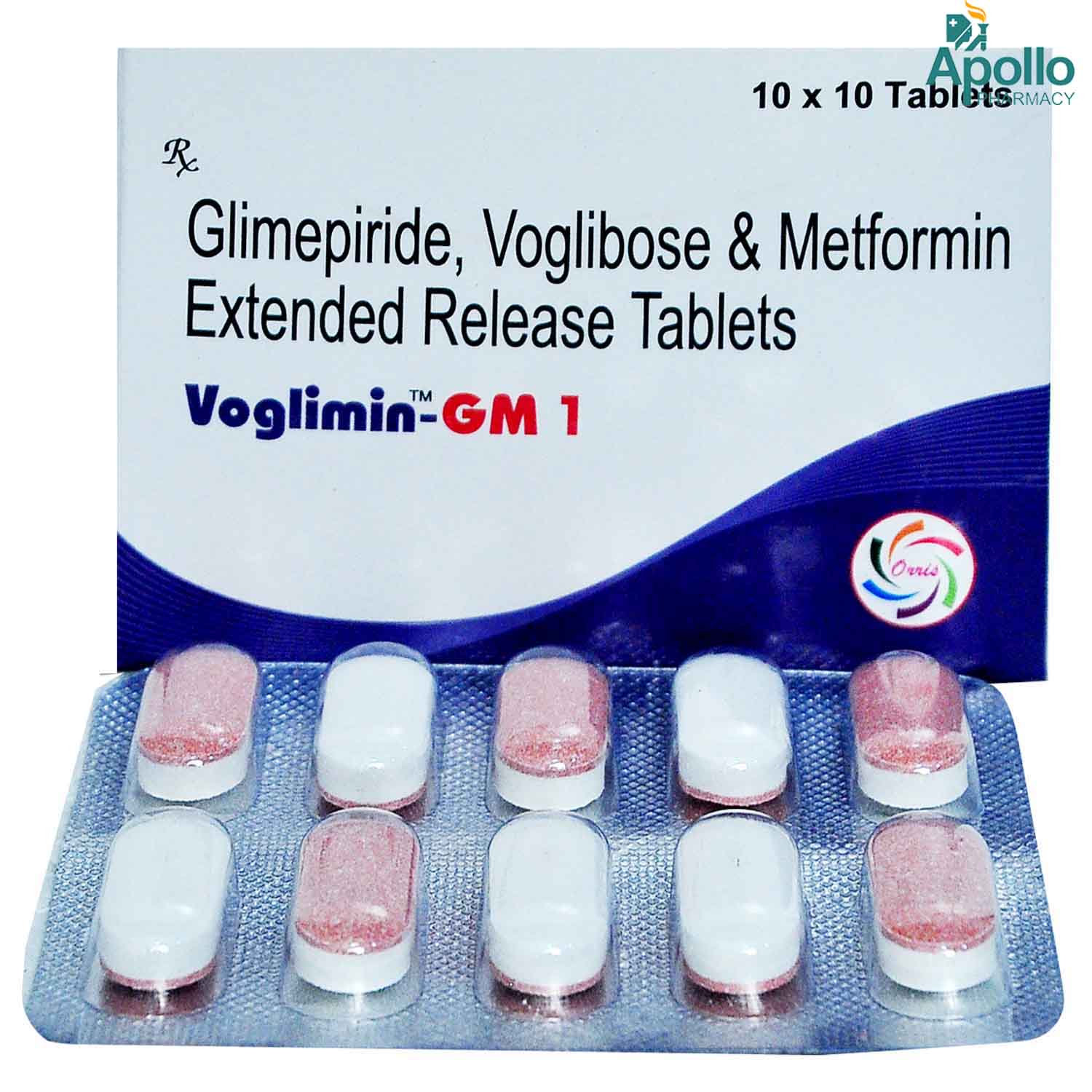 Voglimin-GM 1 Tablet 10's Price, Uses, Side Effects, Composition ...