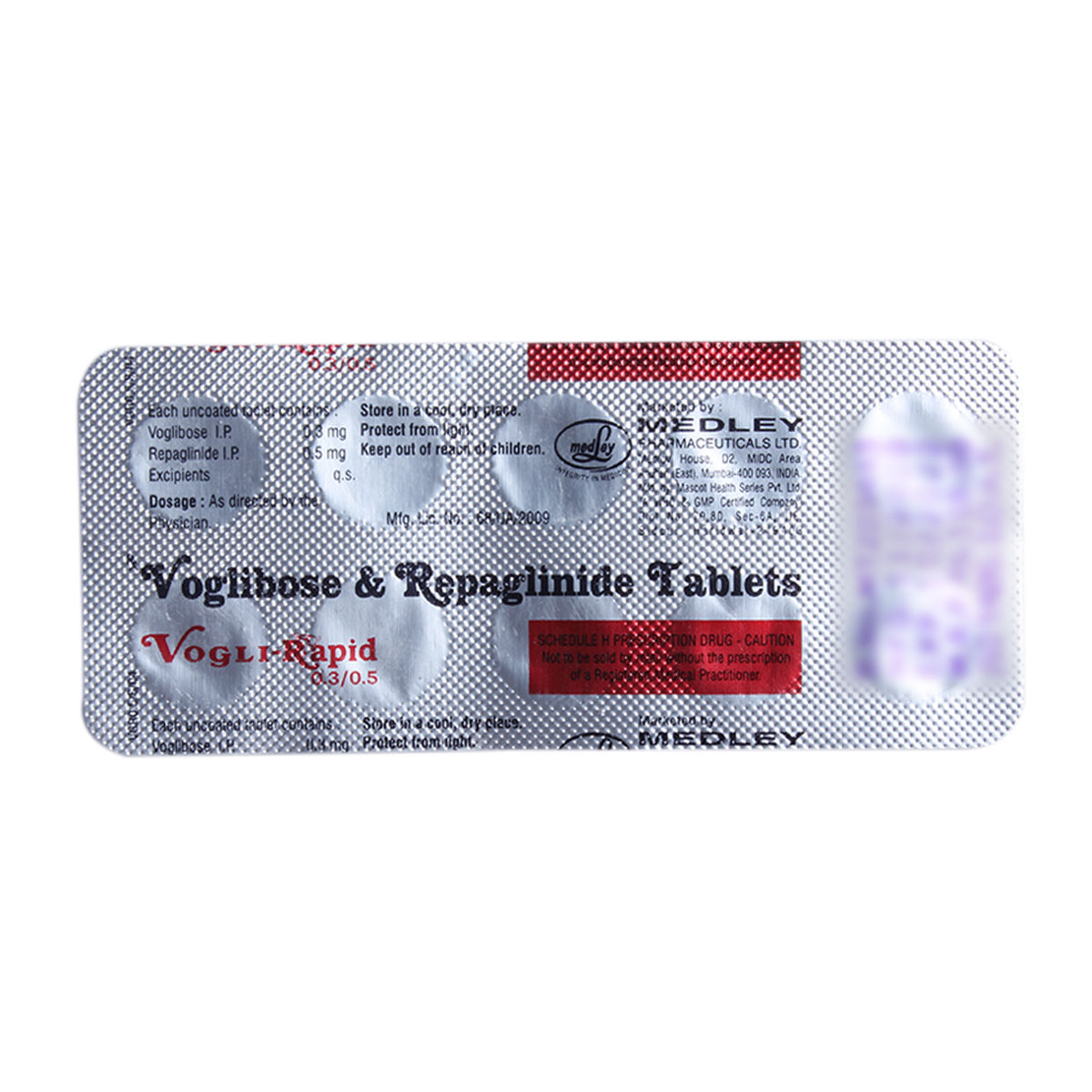 VOGLI RAPID 0.3/0.5MG TABLET 10'S Price, Uses, Side Effects ...