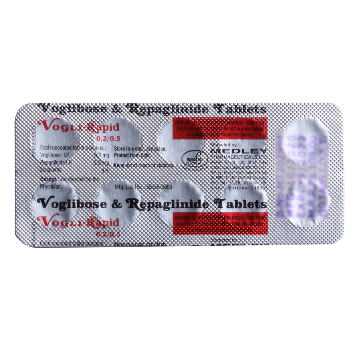 Vogli-Rapid 0.2/0.5 mg Tablet 10's Price, Uses, Side Effects ...