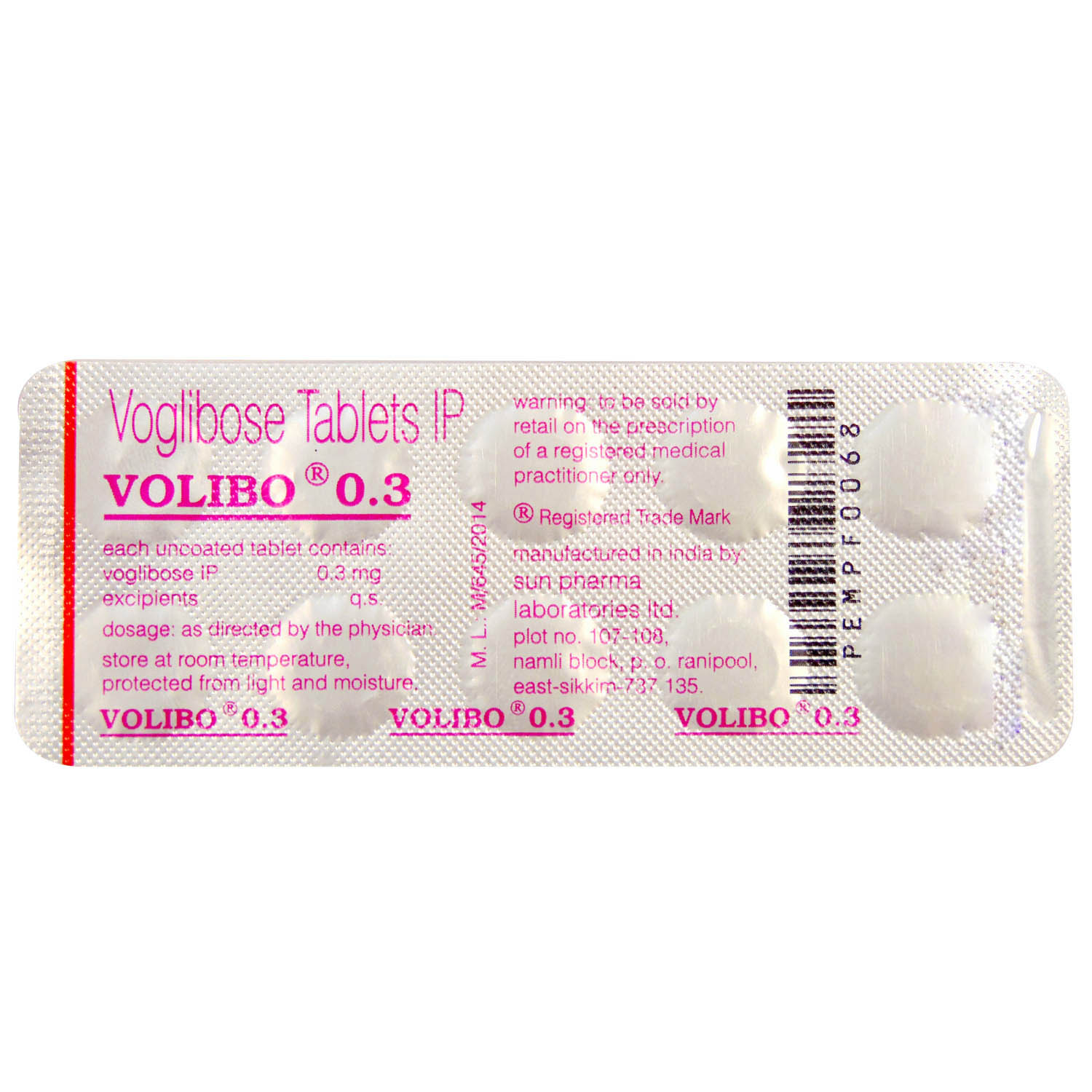 Volibo 0.3 Tablet 10's Price, Uses, Side Effects, Composition - Apollo ...
