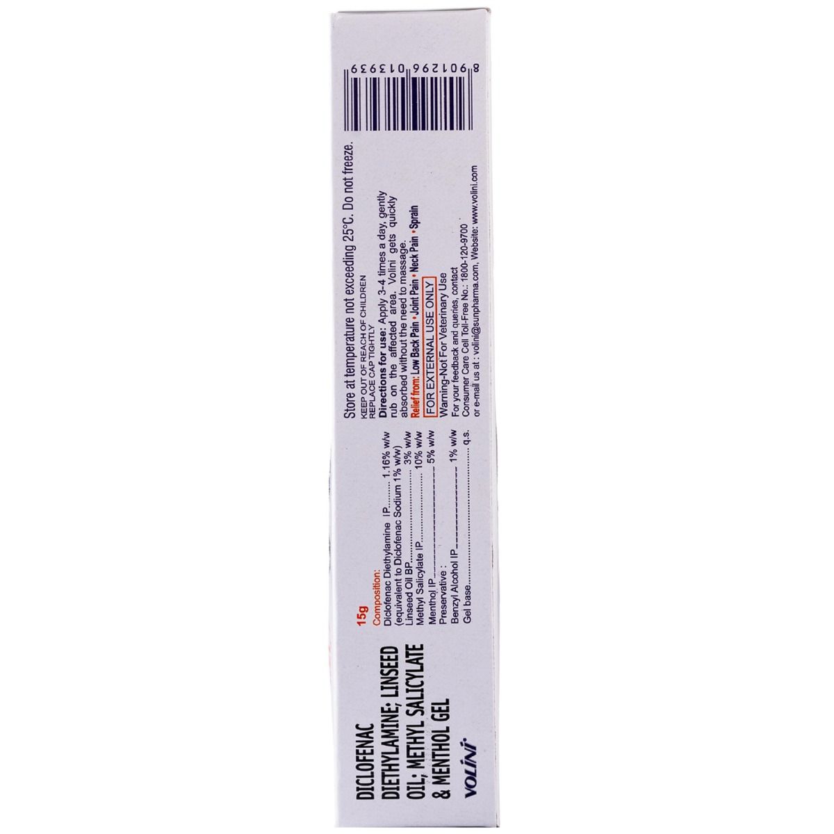 Volini Pain Relief Gel, 15 gm Price, Uses, Side Effects, Composition ...